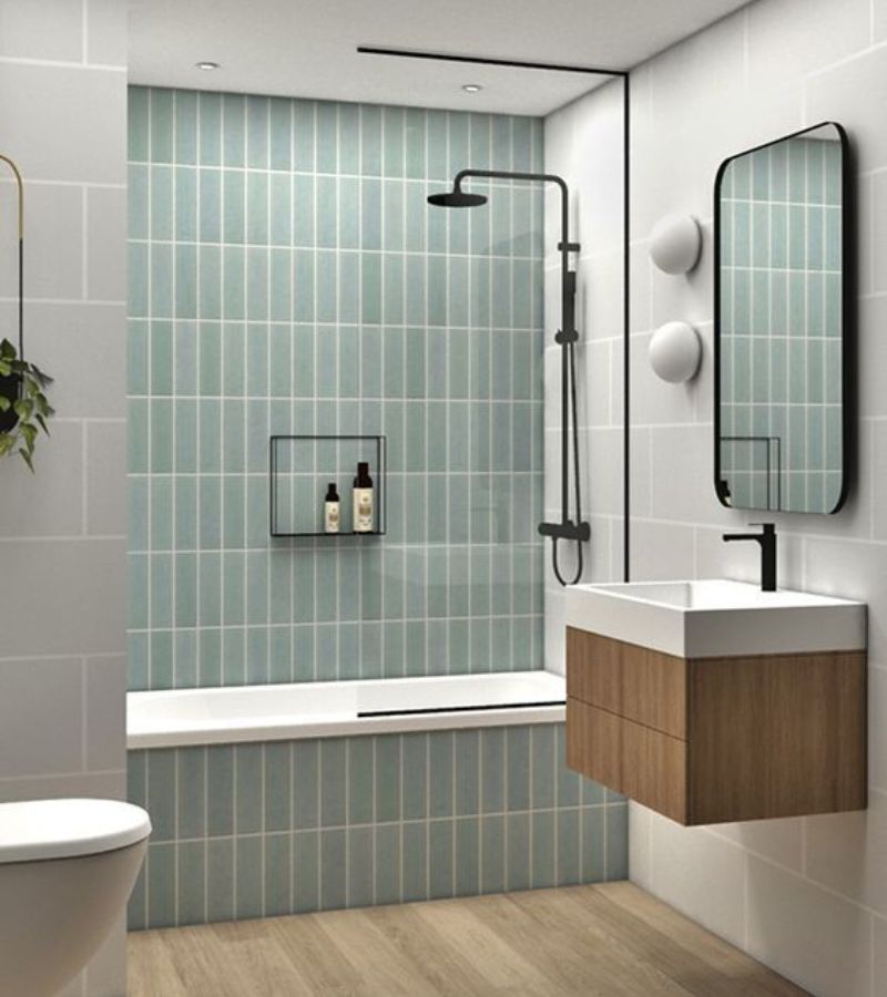 15+ Designs and Ideas for Dado Tiles for Bathroom