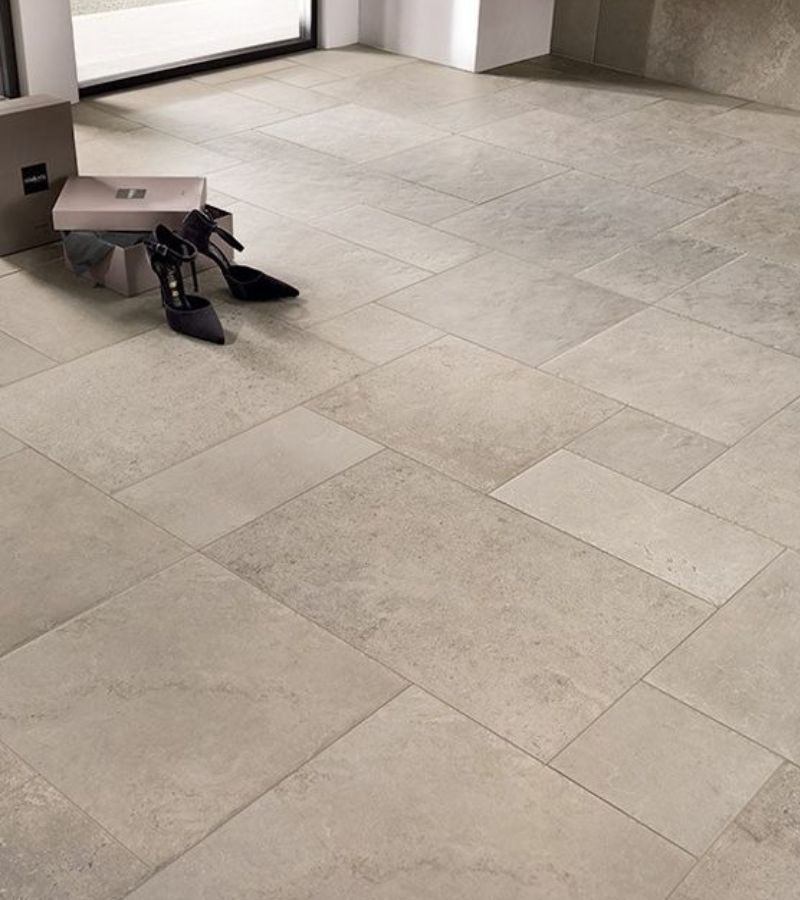 40+ White Floor Tiles for Your Living Room, Bathroom