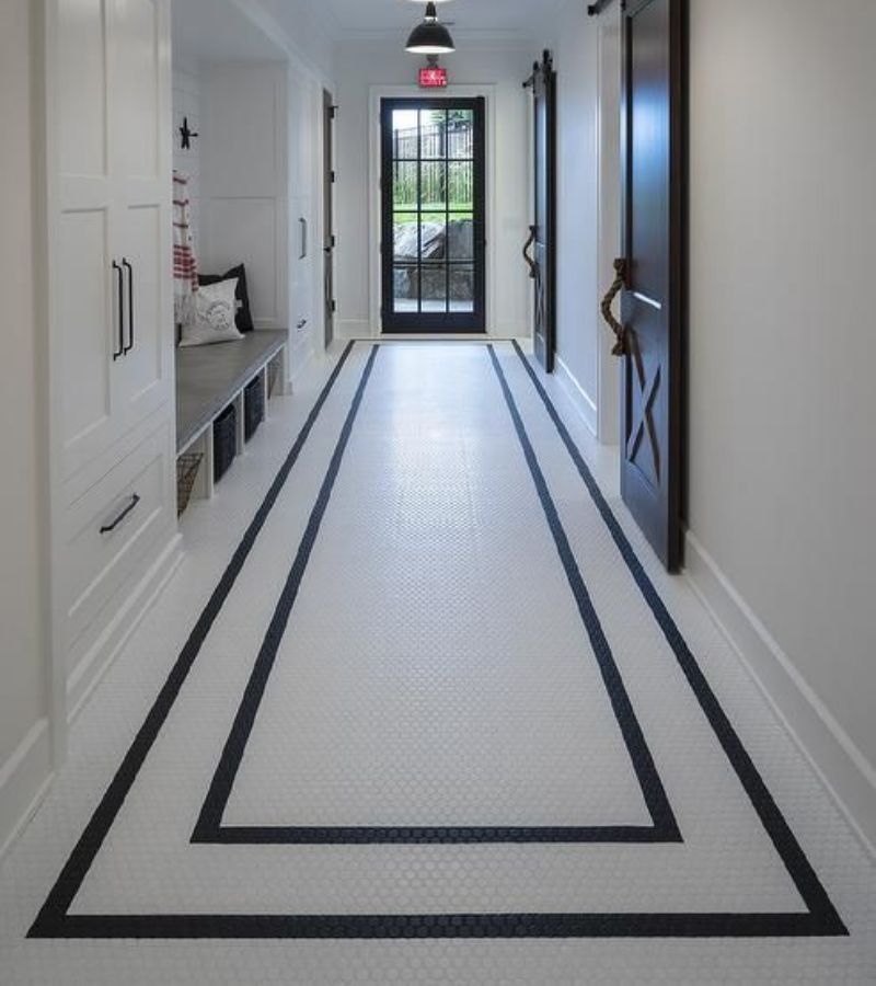 40+ White Floor Tiles for Your Living Room, Bathroom