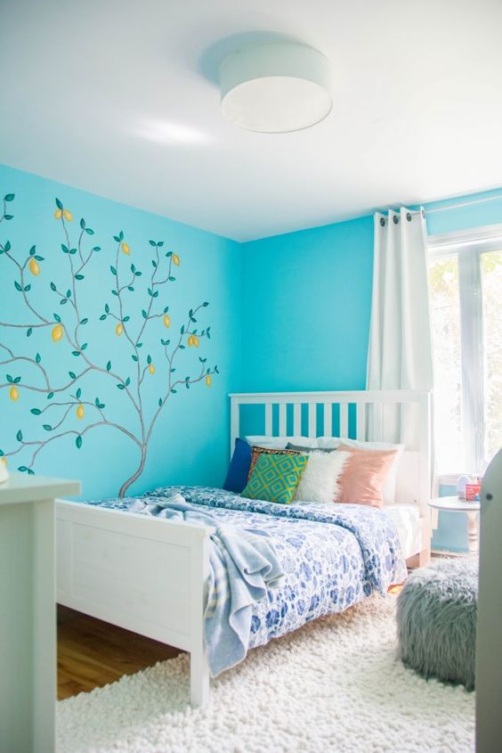 Aqua Bedroom Color Schemes