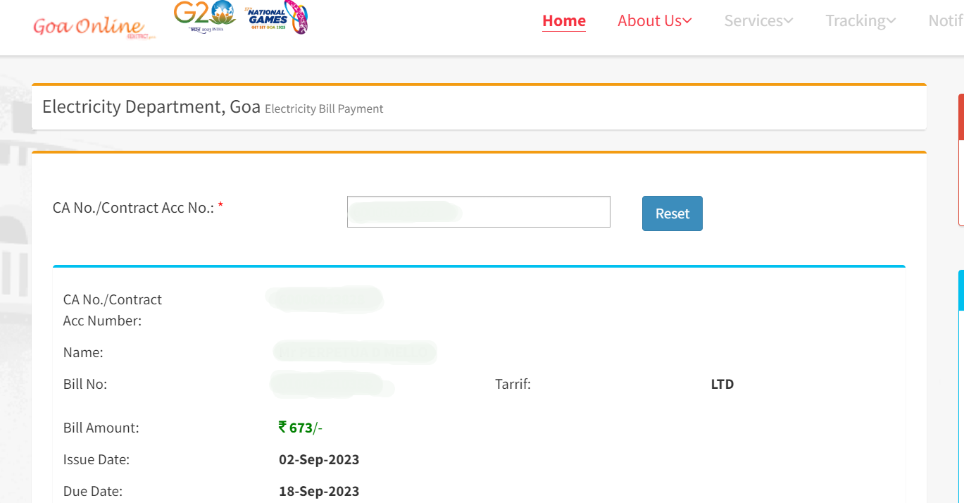 Online Electricity Bill Payment, Goa: How to Pay Bill, Check Tariff ...