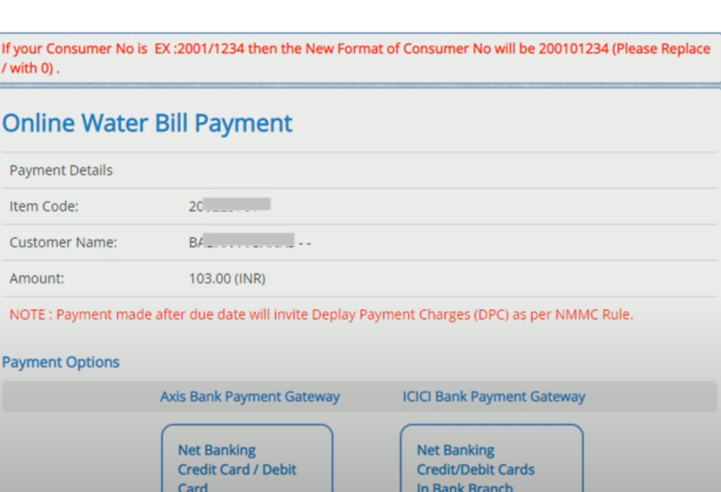 NMMC: Online Water Bill Payment Guide & Customer Care Number in 2023