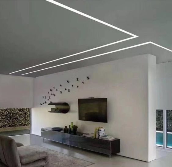 Profile Light in Ceiling: 30 Design Ideas for Your Modern Home