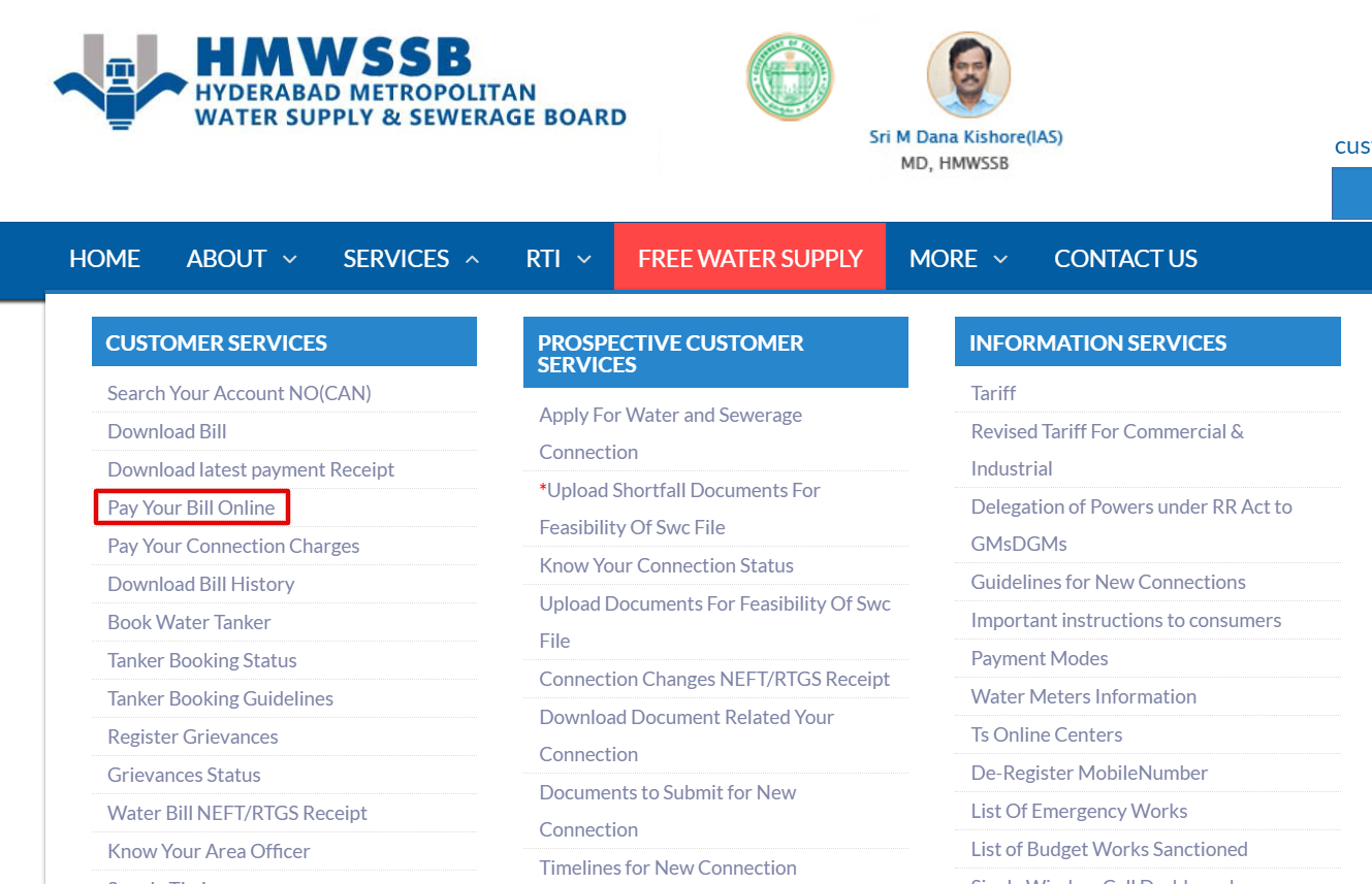 Water Bill Payment in Hyderabad: How to Pay Online, Check Bill History ...