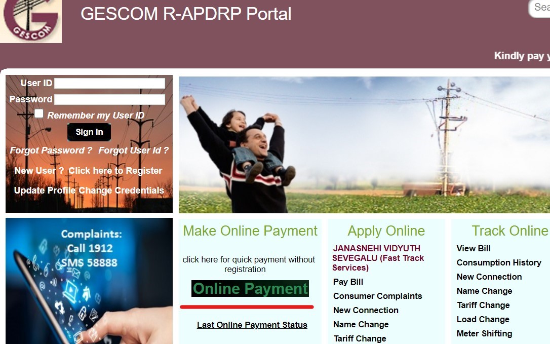 GESCOM: Login, Online Bill Payment, Bill Details, Helpline Number & Apply for New Connection
