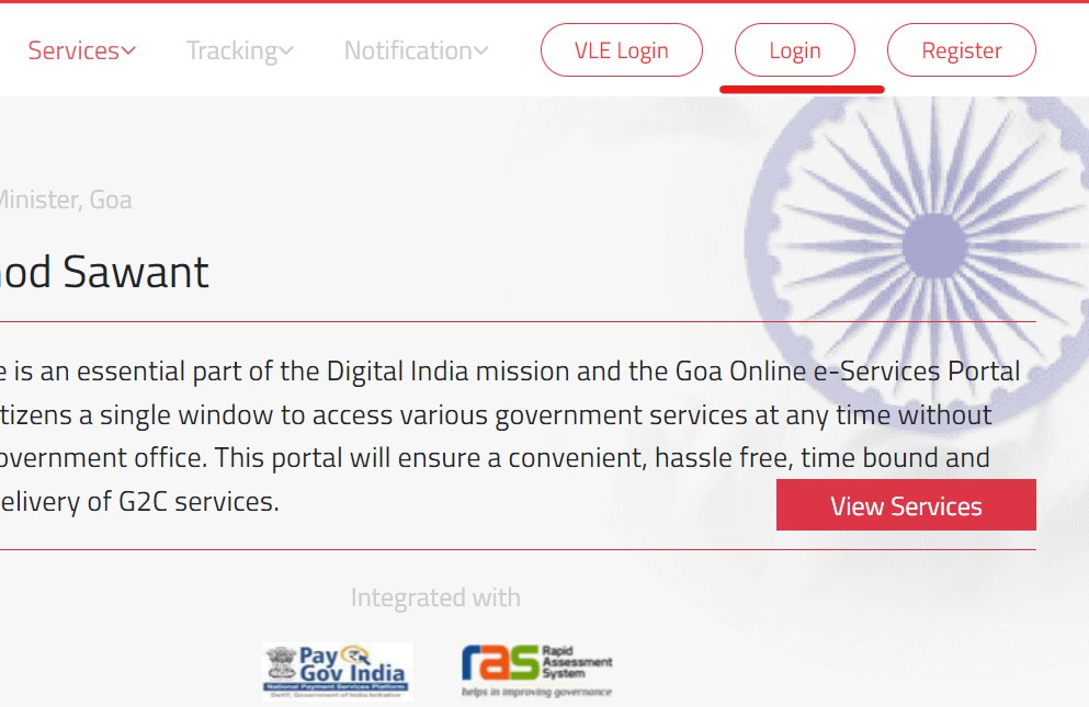 Goa online portal: Login Process, Services Offered, Apply & Download ...