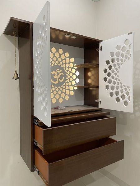 20 Modern Home Temple Designs: Ideas with Wood, Door & More
