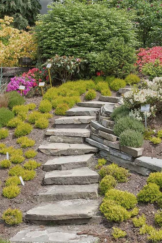 30 Outdoor Stairs Designs: Ideas for Iron, Concrete Stairs