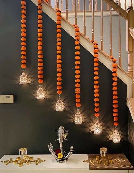 35+ Diwali mandir decoration ideas with diyas, flowers & more