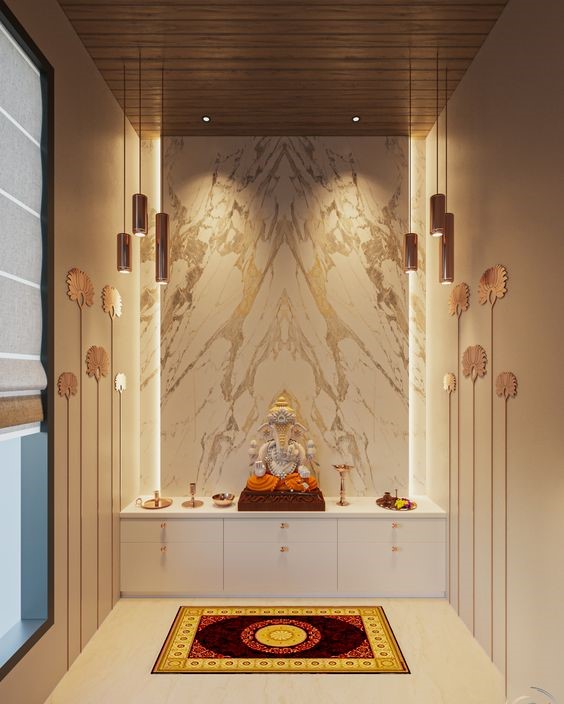 20 Modern Home Temple Designs: Ideas with Wood, Door & More