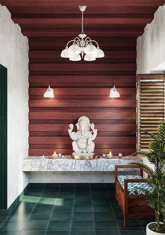 20 Modern Home Temple Designs: Ideas with Wood, Door & More