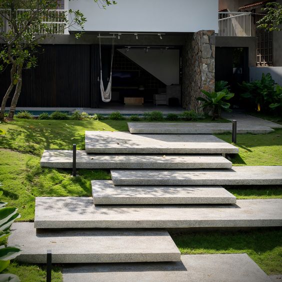 30 Outdoor Stairs Designs: Ideas for Iron, Concrete Stairs