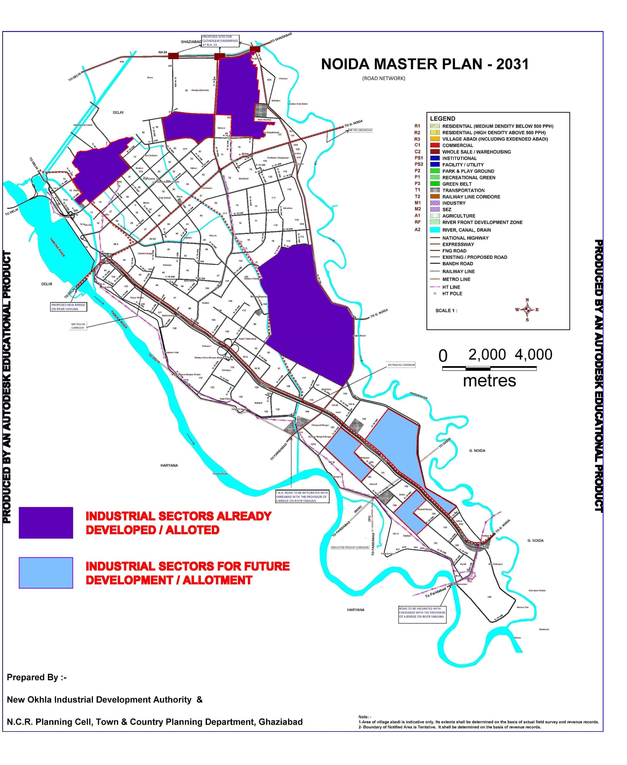 न्यू नोएडा मास्टर प्लान 2041 का उद्देश्य क्या है?