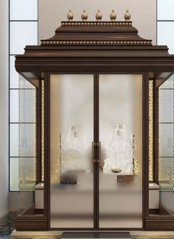 20 Modern Home Temple Designs: Ideas with Wood, Door & More