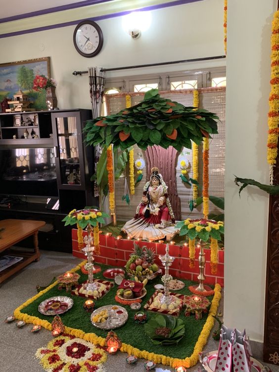 35+ Diwali Mandir Decoration Ideas with Diyas, Flowers & More