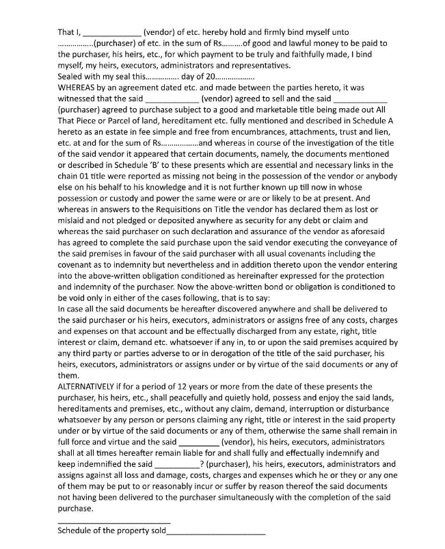 Letter of Indemnity from Bank: Meaning, Sample, Word Format & Purpose
