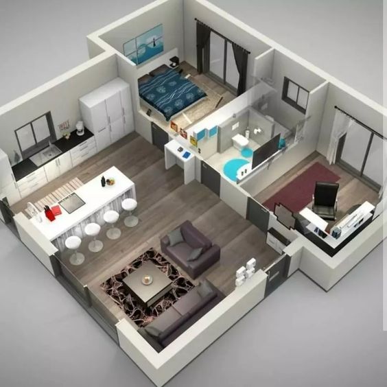 25 Amazing 2BHK Flat Designs: Ideas, Sizes, Cost & More