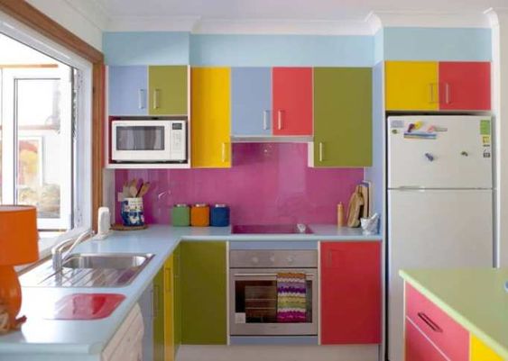 20+ Bright Kitchen Wall Colours: Ideas for Indian, Modern Kitchens
