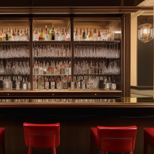 15+ Bar Unit Designs: Ideas with Fridge, Crockery, Mirror