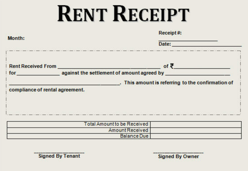 How to fill house rent receipt: format and online receipt generator
