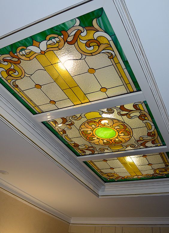 Stained Glass Ceiling Design Stained Glass Ceilings (60 Photos):