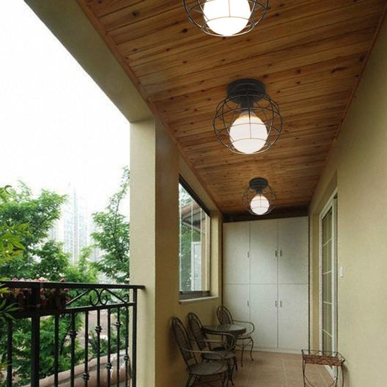 25+ Balcony Light Ideas: Hanging, Fancy, Wall Designs