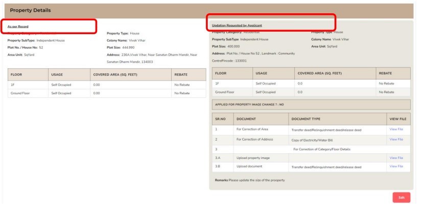 Know How to correct Property ID details on the NDC portal, Haryana