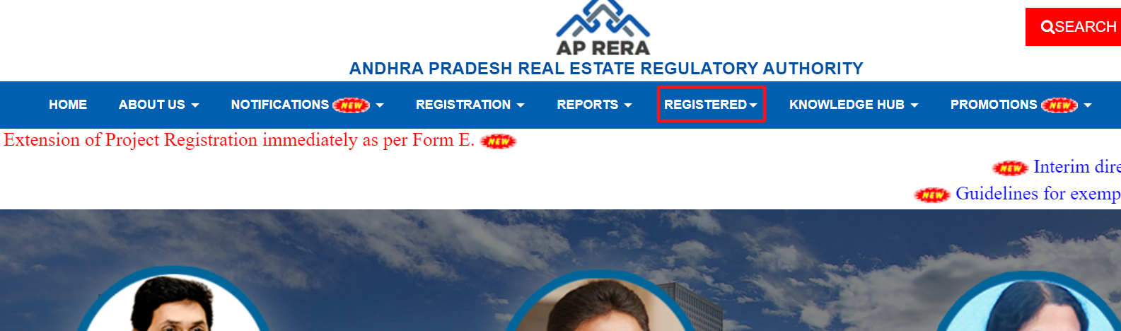 How to check RERA status in Andhra Pradesh?