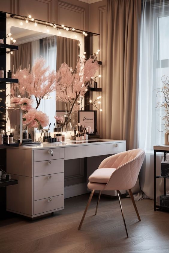 35+ Dressing Table Light Ideas Trending Right Now: Strip Lights, Batten ...