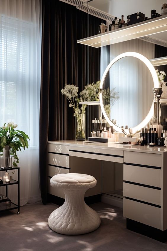 35+ Dressing Table Light Ideas Trending Right Now: Strip Lights, Batten ...