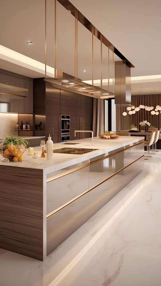 35+ Luxury Modern Kitchen Designs: Lighting, Wall Decals, Islands