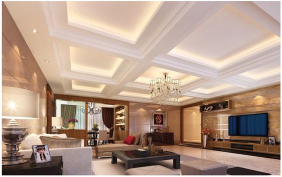 Led Lights Coffered Ceiling