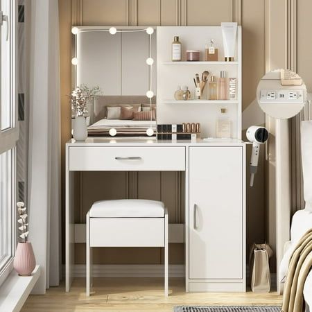 35+ Dressing Table Light Ideas Trending Right Now: Strip Lights, Batten ...