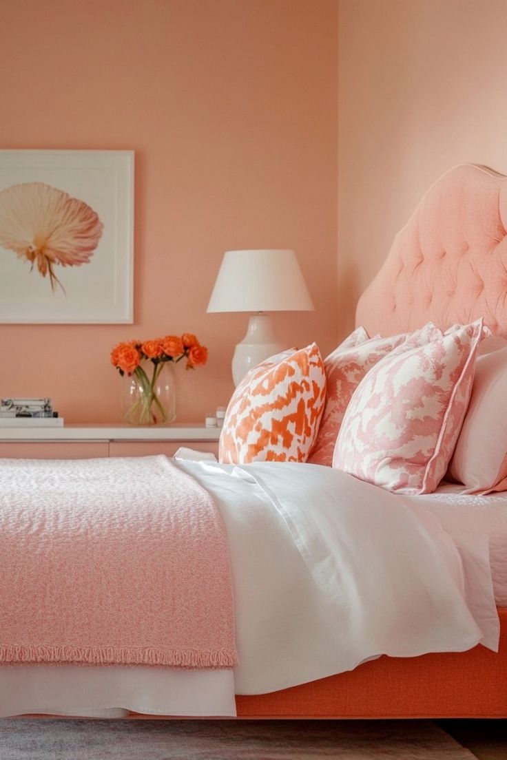 50+ Peach Colour Combinations Ideas for Living Room, Bedroom, Kitchen
