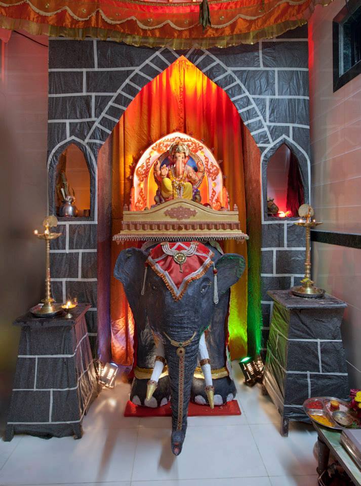 40+ Background Ganpati Themes: DIY, Eco-friendly, Lighting Ideas for ...