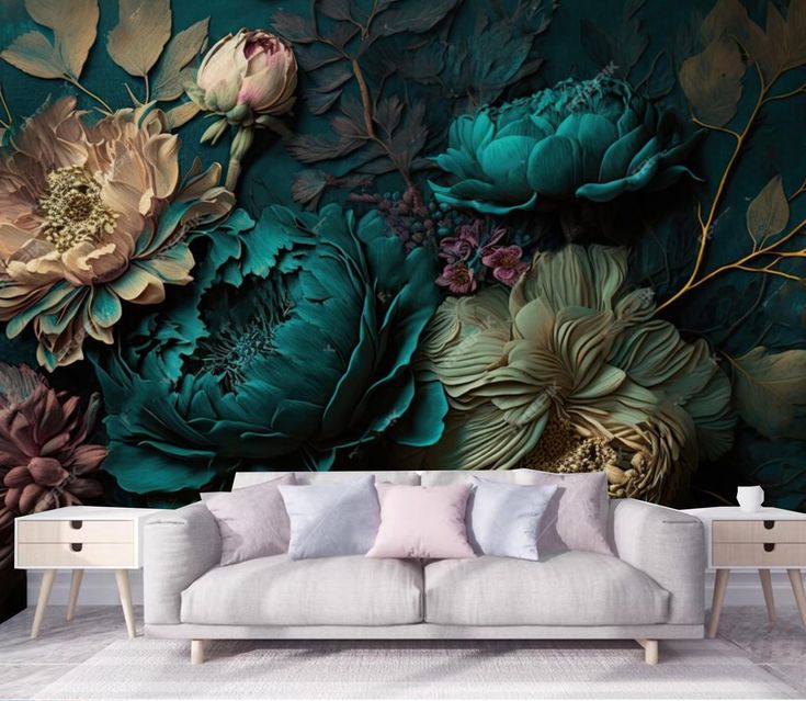 40+ Peacock Green Colour Combination for Walls: Living Room, Bedroom ...