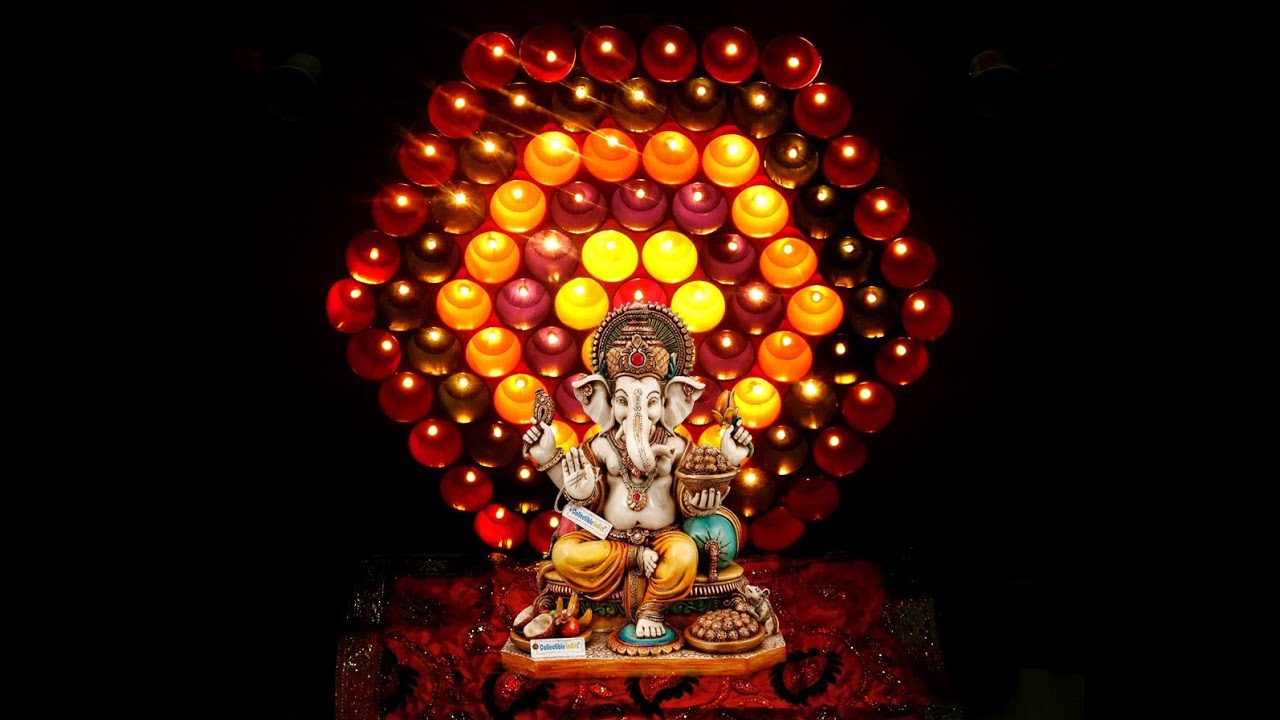 40+ Background Ganpati Themes: DIY, Eco-friendly, Lighting Ideas for ...