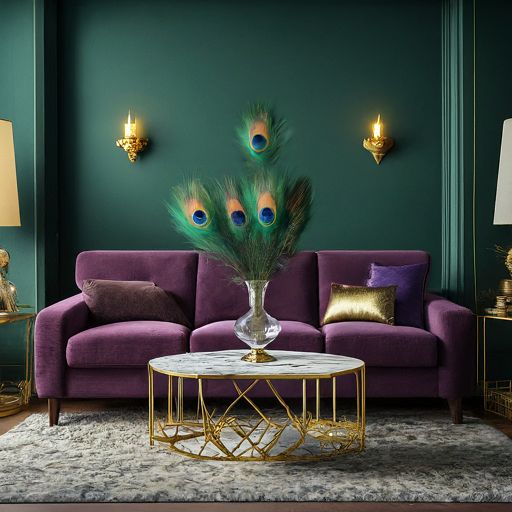 40+ Peacock Green Colour Combination for Walls: Living Room, Bedroom ...