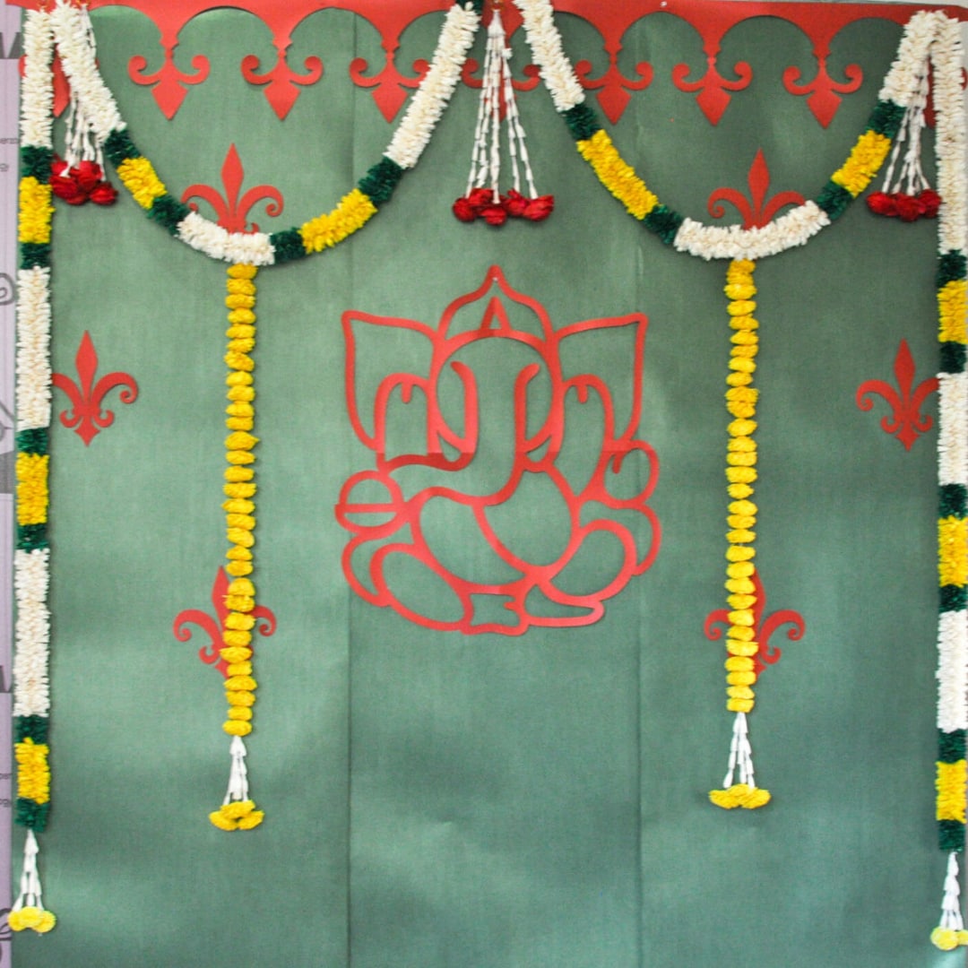 40+ Background Ganpati Themes: DIY, Eco-friendly, Lighting Ideas for ...