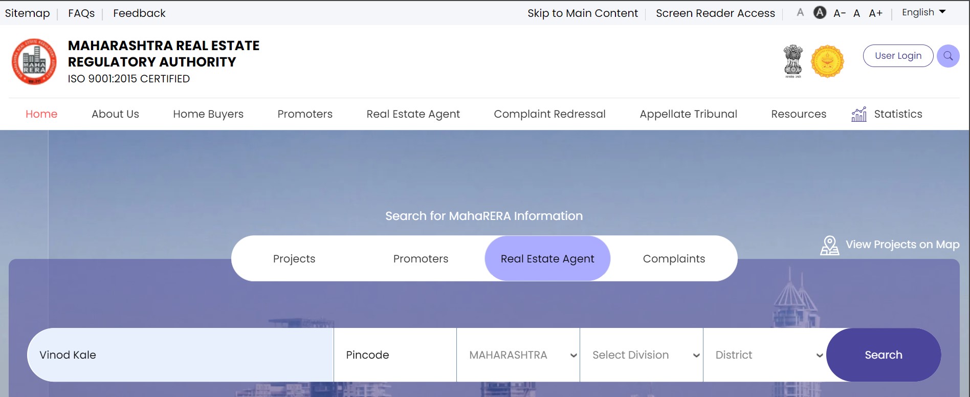 Maharashtra RERA: Project search by RERA number, Details & Status