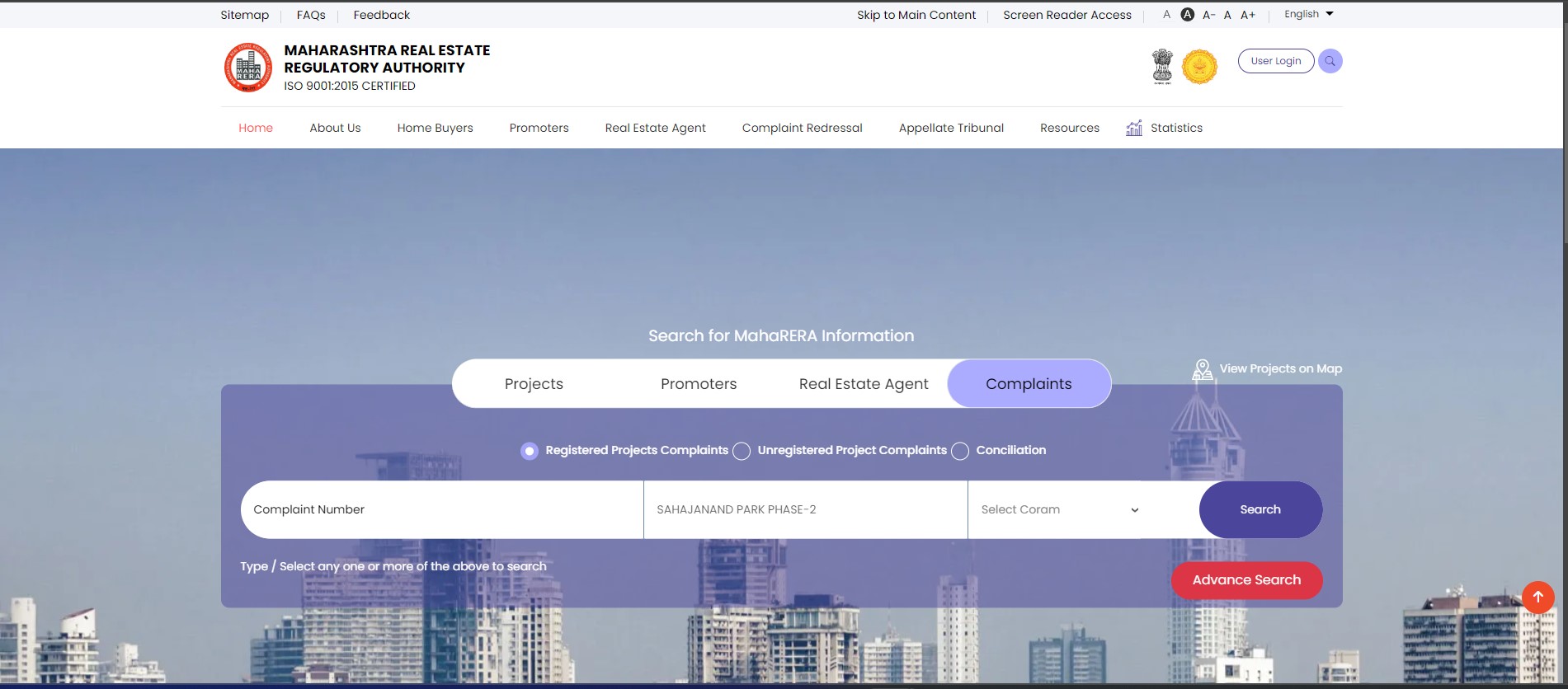 Maharashtra RERA: Project search by RERA number, Details & Status