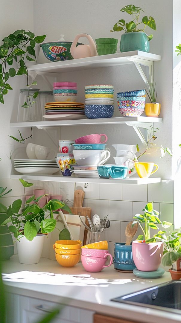 Floating kitchen shelf designs for modern homes