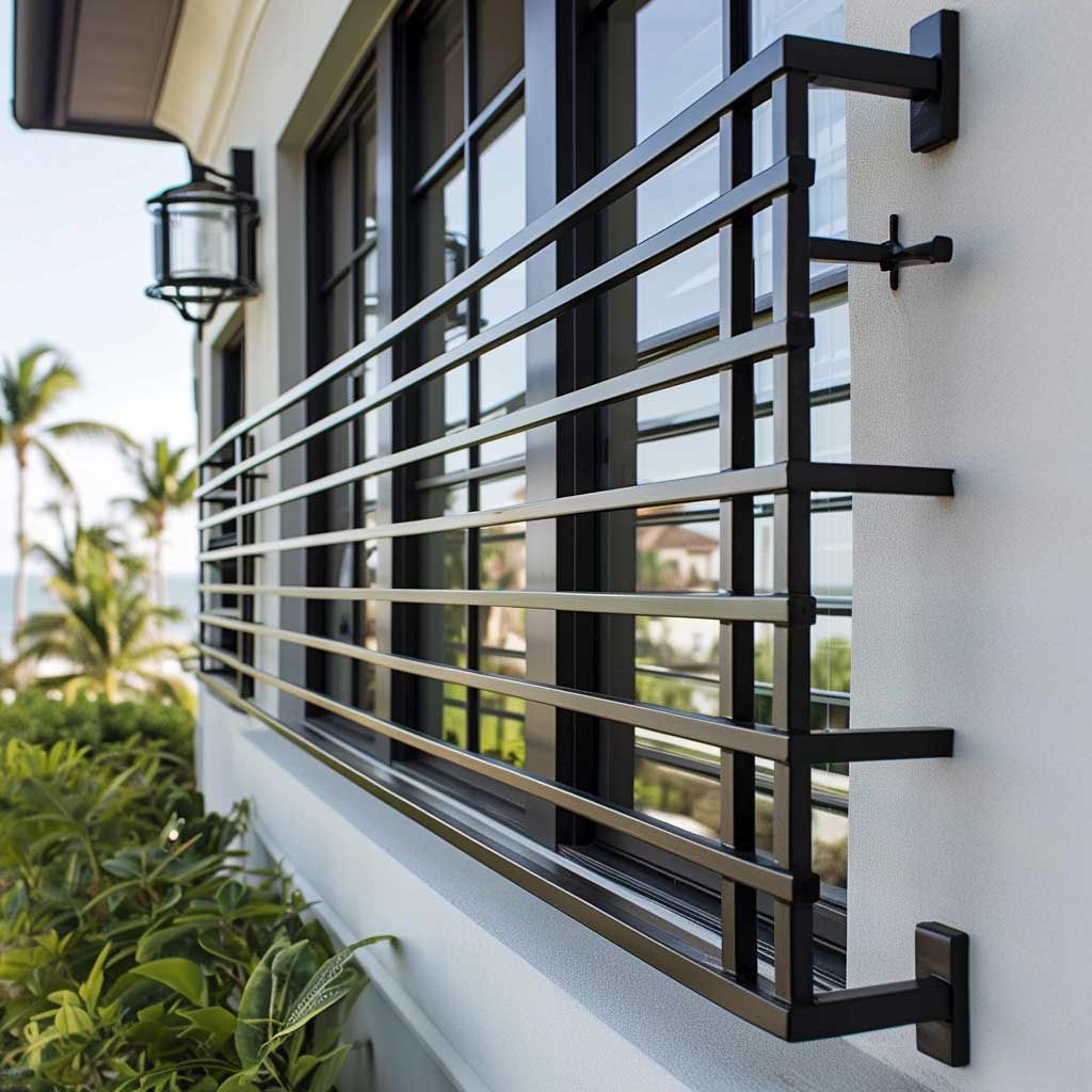 Modern and simple window grill designs for 2025