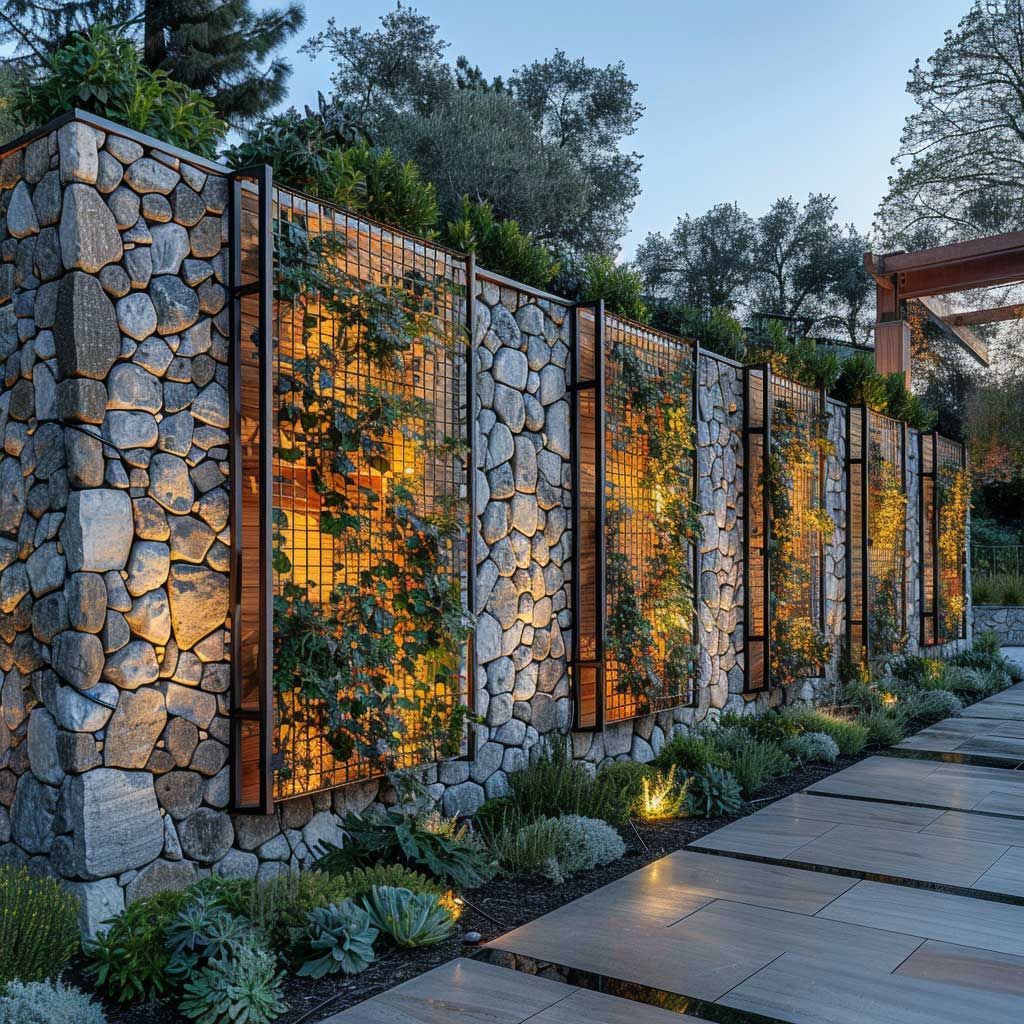 12+ Creative stone wall ideas for patios and gardens