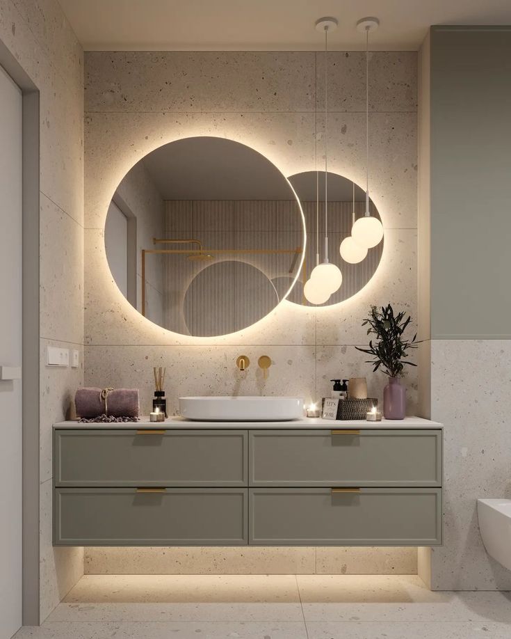 Trending bathroom lighting designs for 2025