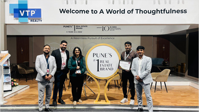 VTP Realty Shines at CREDAI Pune: Wins Brand Champion and Gold Awards