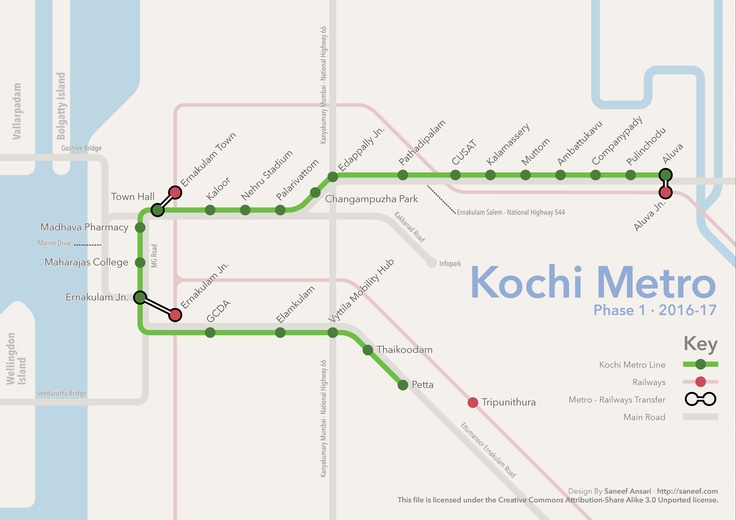 Overview of Kochi Metro Phase 1: Stations, fare & timings