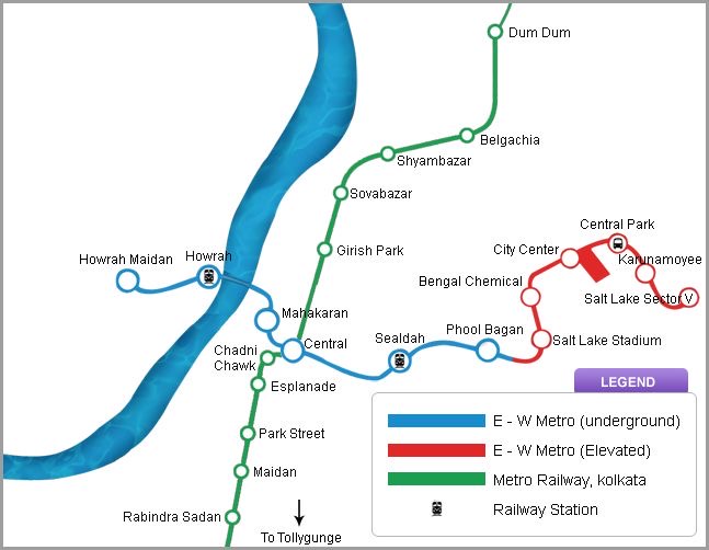 Overview of Kolkata Metro Green Line: Stations, fare & timings