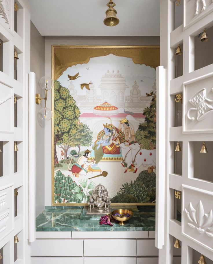 20+ Bengali Thakur ghar designs to create the divine aura