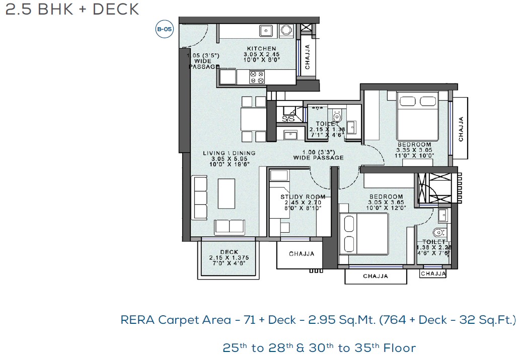 2 BHK / Bedroom Apartment / Flat for rent in Atmosphere O2 Mulund West ...